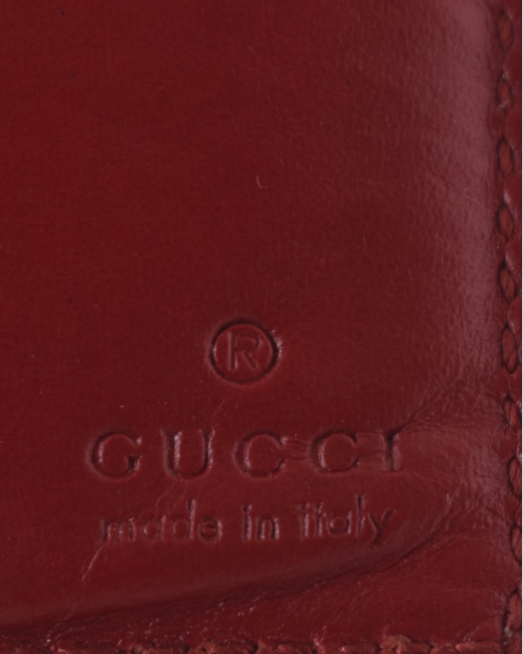 Carteira Gucci Original Guccissima Bifold Vermelha Masculina