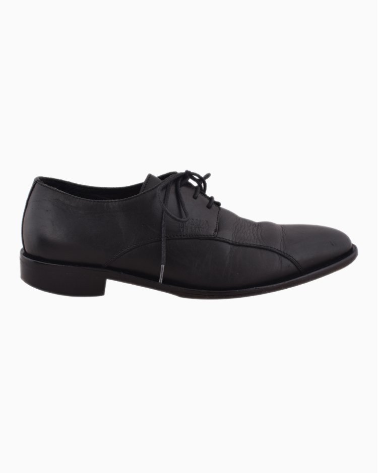 Sapato Versus Versace Original Couro Preto Masculino