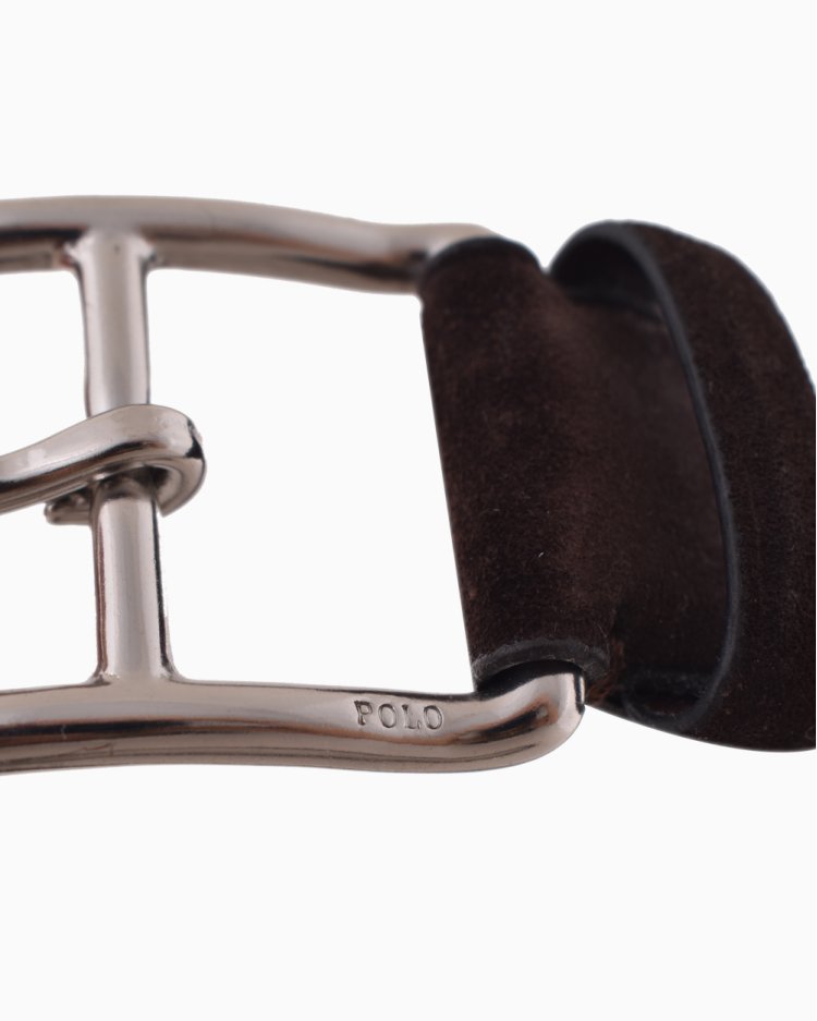 Cinto Polo Ralph Lauren Original Camurça Marrom Masculino