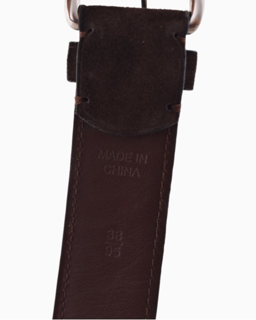 Cinto Polo Ralph Lauren Original Camurça Marrom Masculino