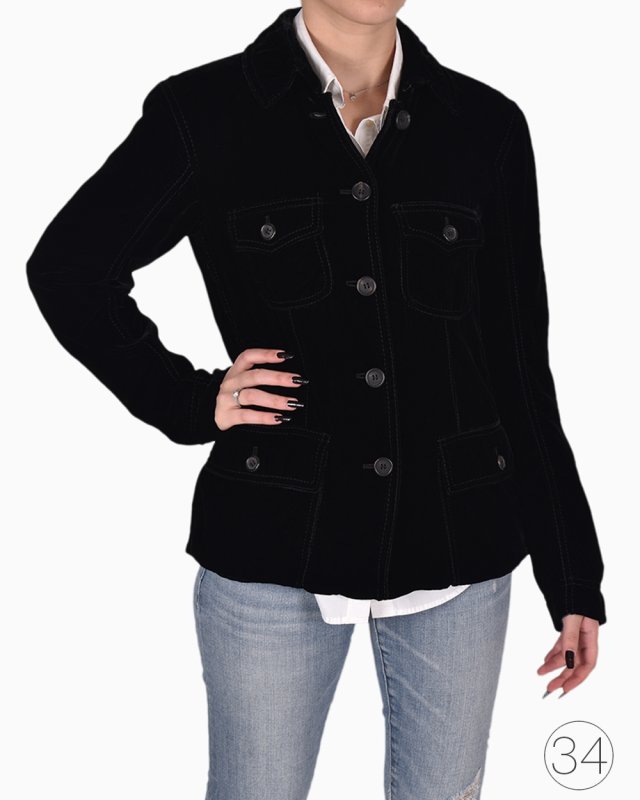 Casaco Prada Original Veludo Preto Feminino