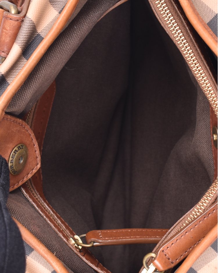 Bolsa Burberry Original Northfield Smoked Check Feminina