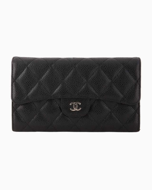 Carteira Chanel Original Classic Flap Caviar Feminina