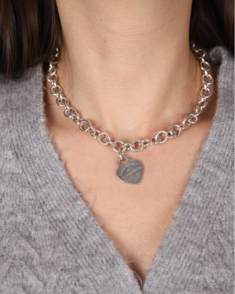 Colar Tiffany & Co. Original Prata Heart Return to Tiffany Feminino