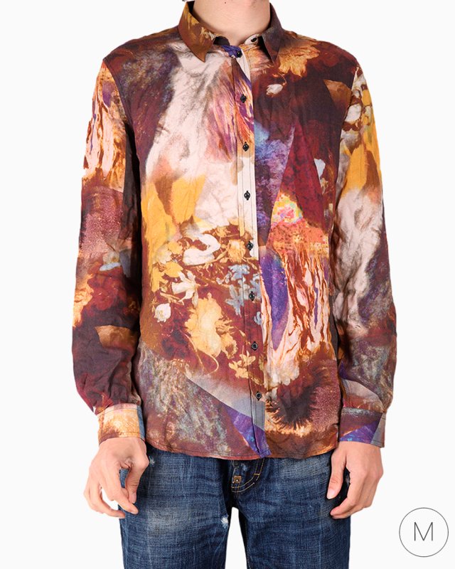 Camisa Diesel Original Viscose Abstrata Masculina