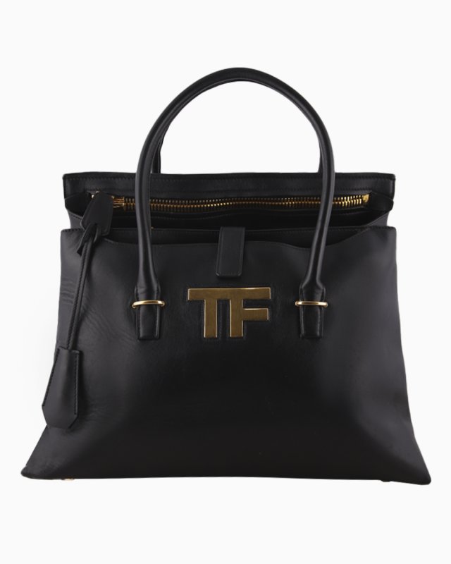 Bolsa Tom Ford Original Icon Satchel Preta Feminina