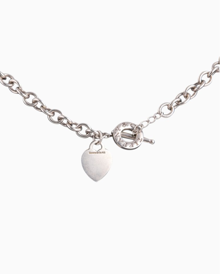 Colar Tiffany & Co. Original Heart Prata Feminina