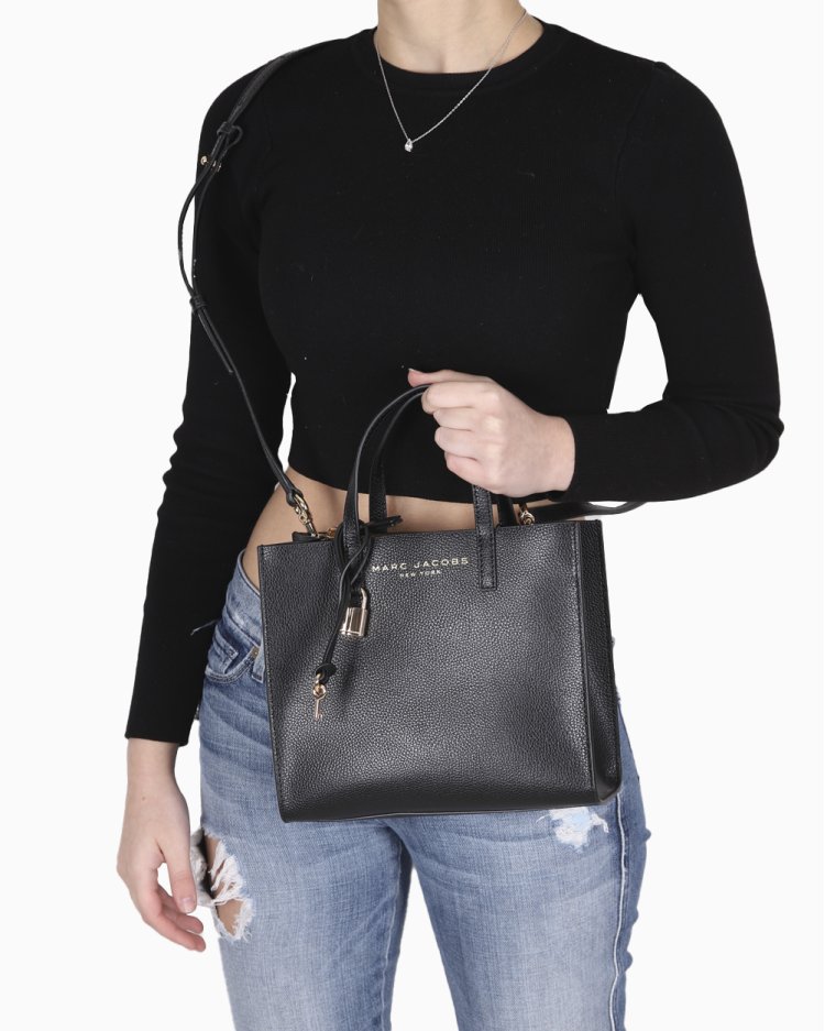 Bolsa Marc Jacobs Original Mini Grind Tote Preta Feminina