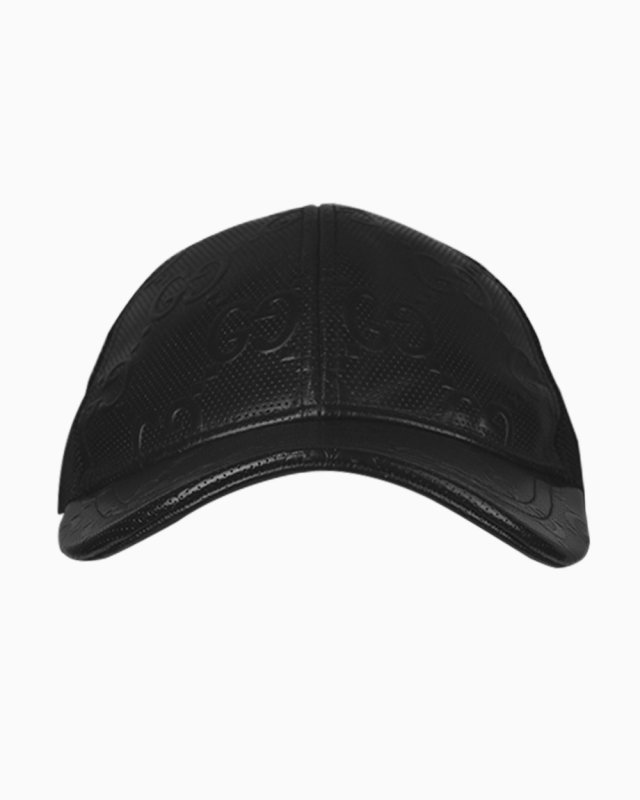 Boné Gucci Original GG Embossed Baseball Preto Masculino