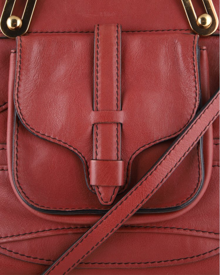 Bolsa Chloé Original Mary Satchel Terra Cota Feminina