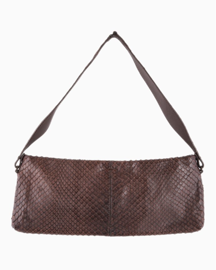 Bolsa TOD's Original Couro Python Marrom Feminina