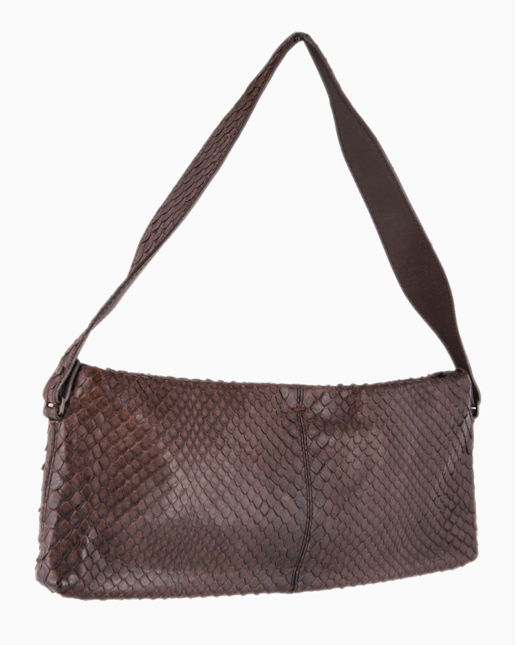 Bolsa TOD's Original Couro Python Marrom Feminina
