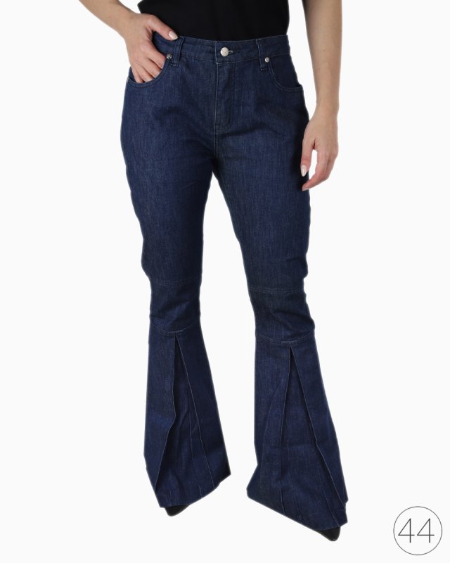 Calça Carol Bassi Original Flare Jeans Azul Feminina