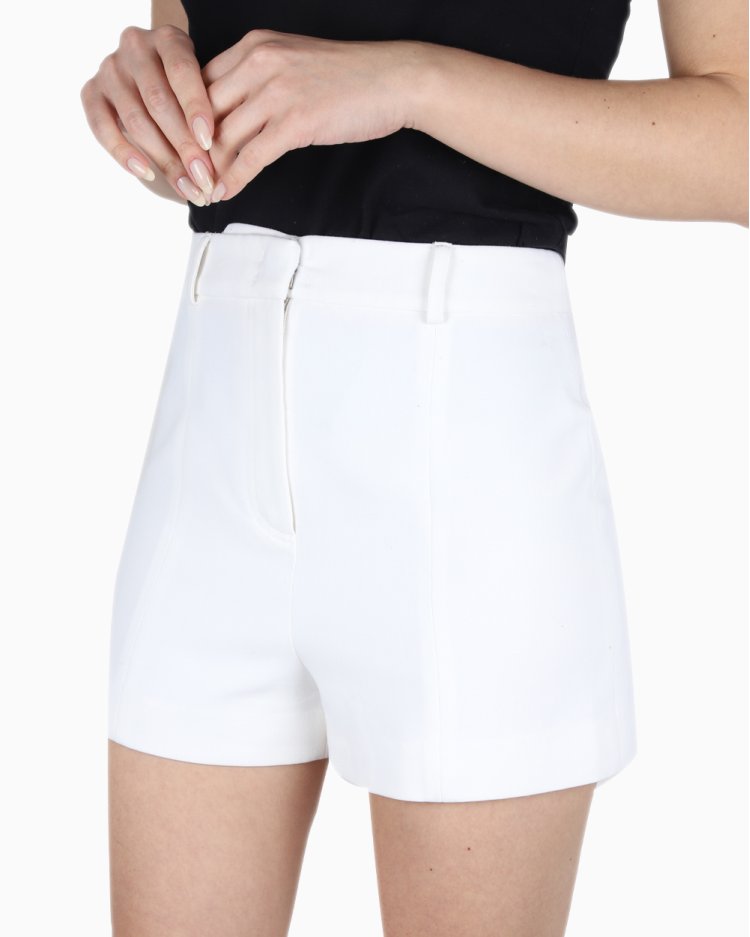 Shorts Nk Store Original Poliéster Branco Feminino