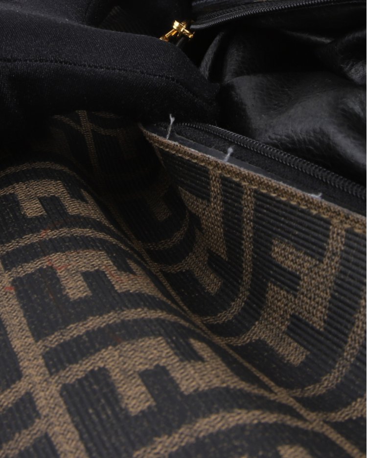 Pasta Fendi Original Vintage Zucca Canvas Monograma Feminina