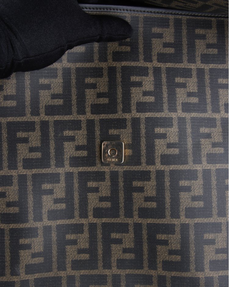Pasta Fendi Original Vintage Zucca Canvas Monograma Feminina