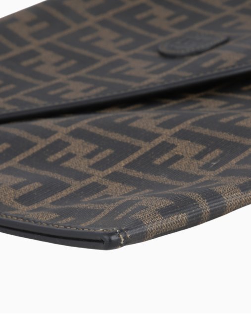 Pasta Fendi Original Vintage Zucca Canvas Monograma Feminina