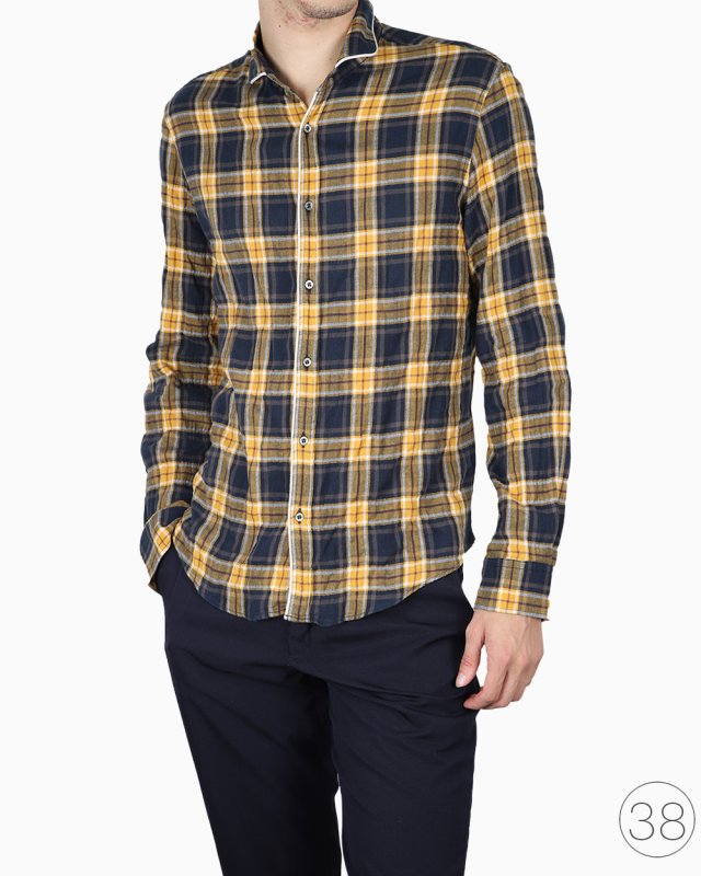 Camisa Gucci Original Striped Algodão Xadrez Masculina