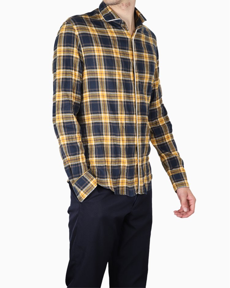 Camisa Gucci Original Striped Algodão Xadrez Masculina