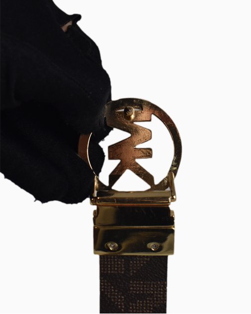 Cinto Michael Kors Original Reversível Monograma Feminino