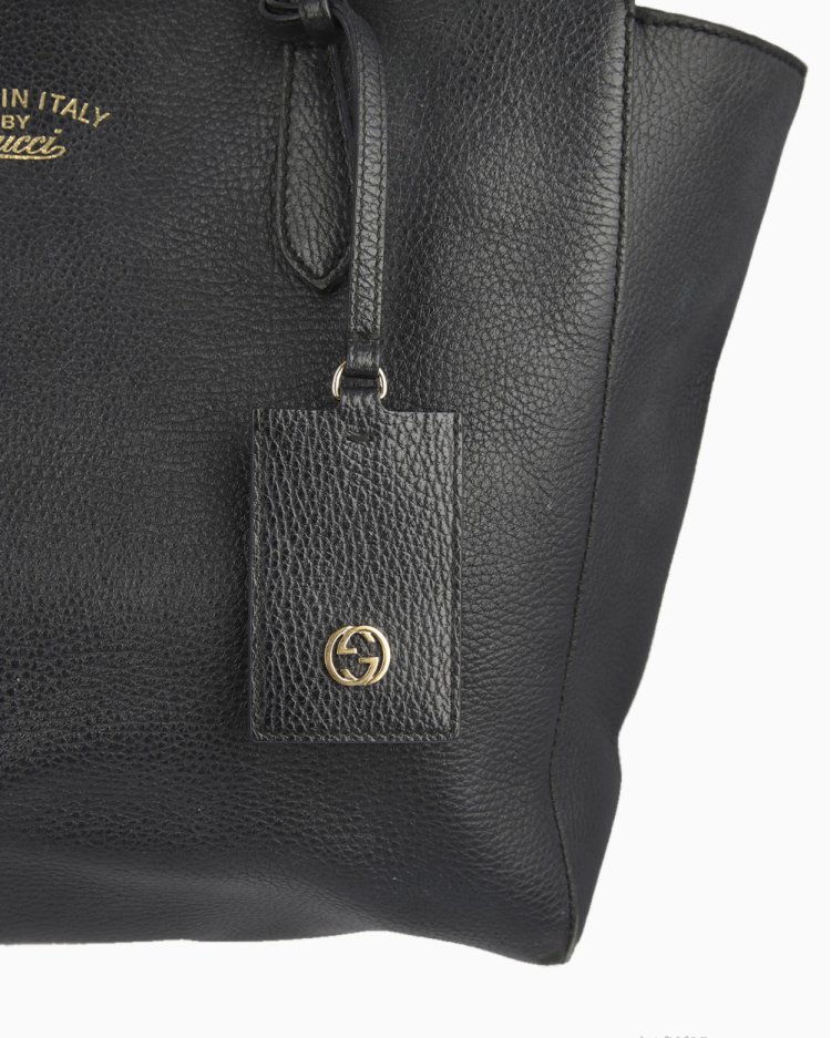 Bolsa Gucci Original Swing Tote Medium Preta Feminina