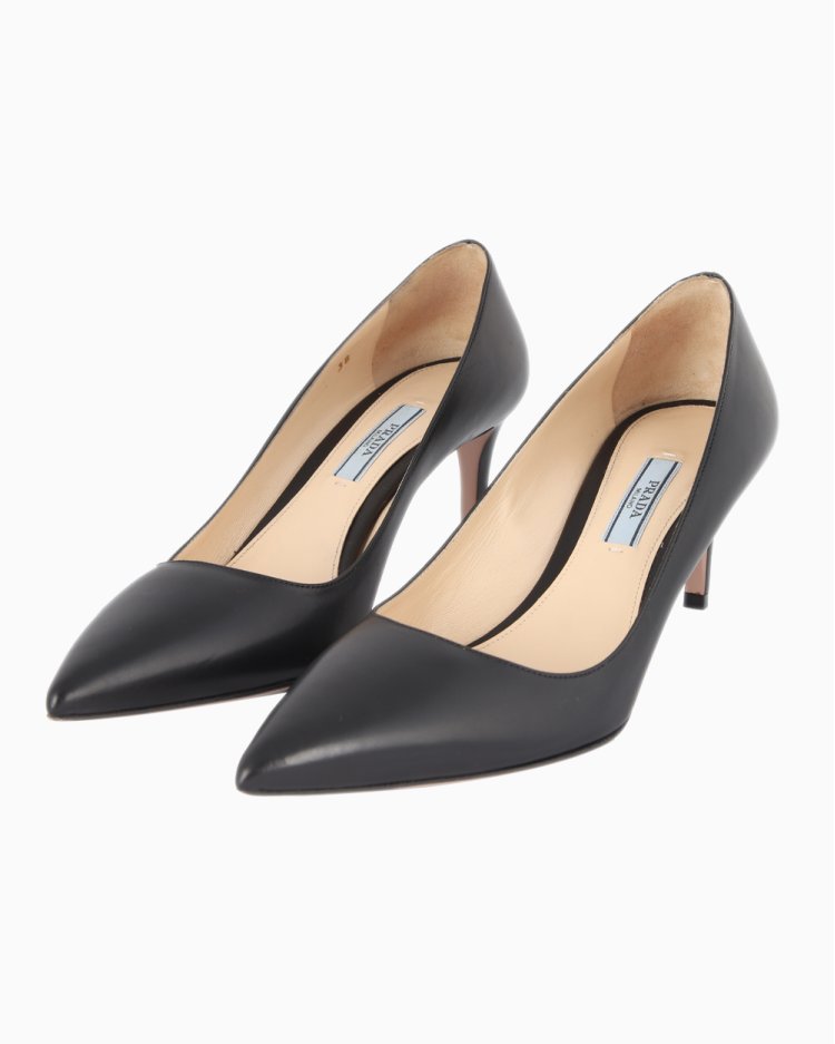 Sapato Prada Original Scarpin Preto Feminino