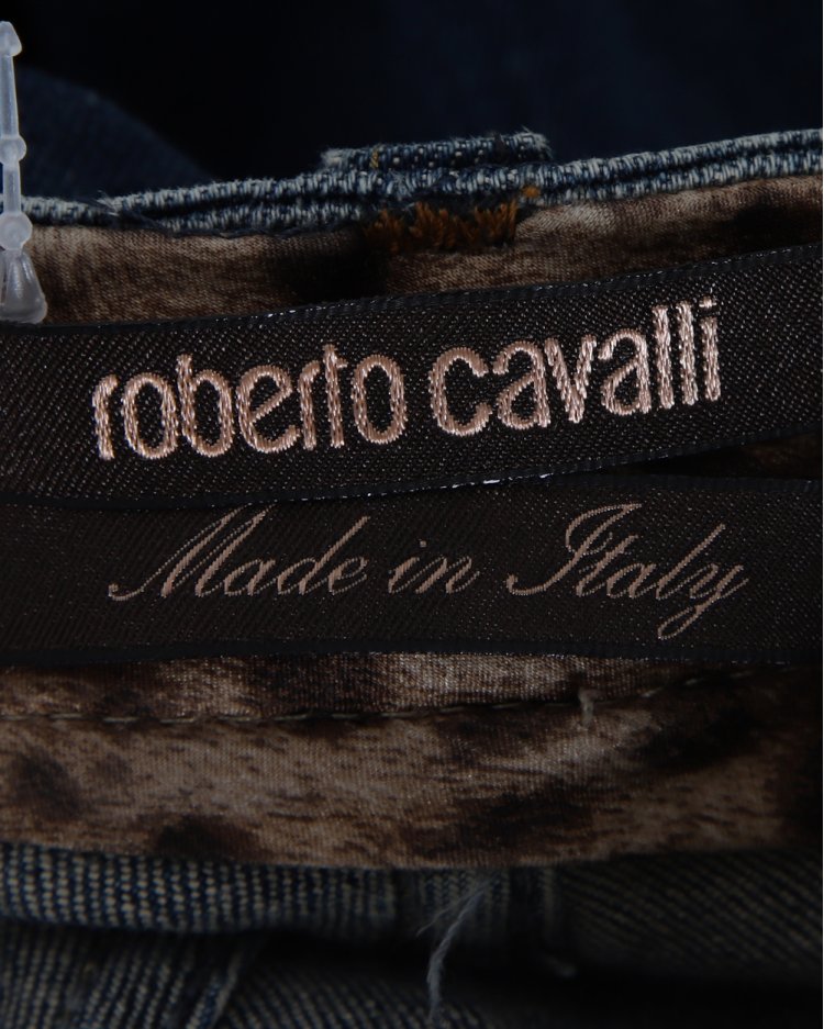 Calça Roberto Cavalli Original Jeans Azul Feminina