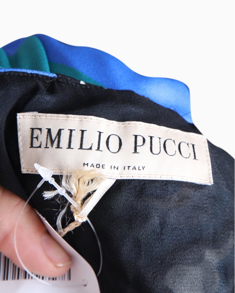 Vestido Emilio Pucci Original Print V Colorido Feminino