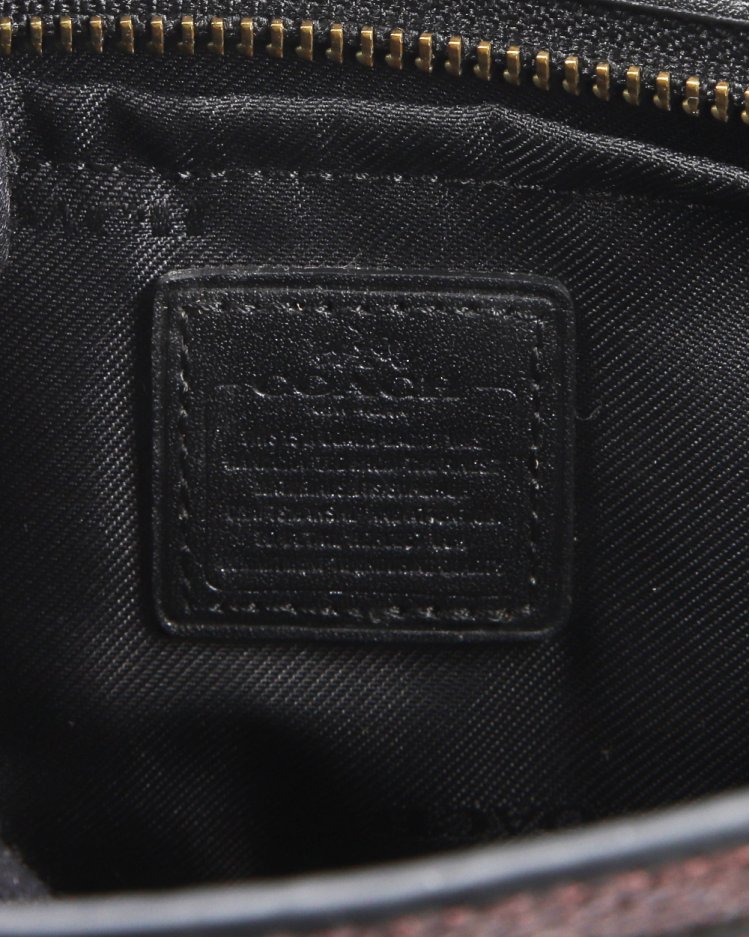 Bolsa Coach Original Swagger 21 Borgonha Metalizada Feminina