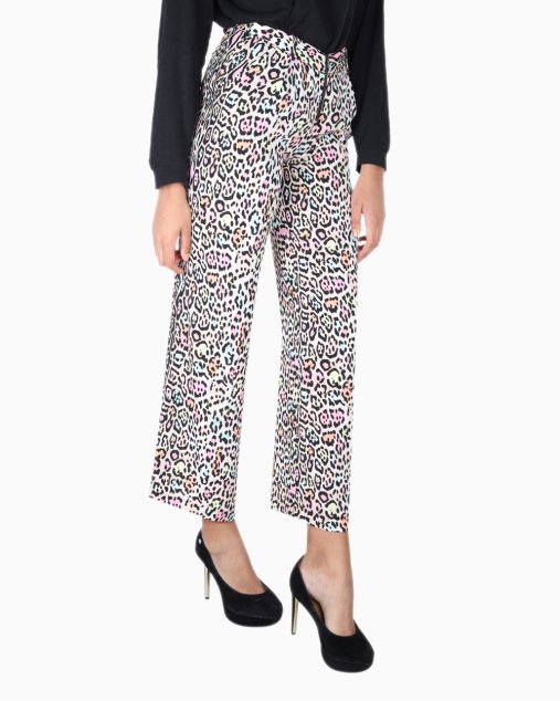 Calça BCBG Maxazria Original Reta Animal Print Feminina