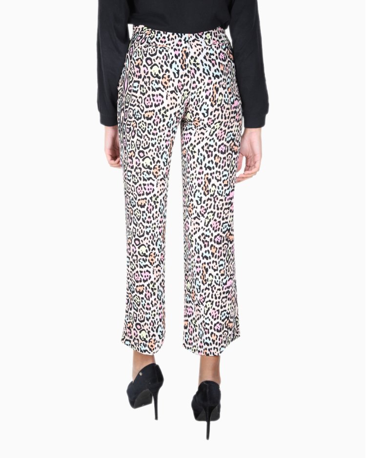 Calça BCBG Maxazria Original Reta Animal Print Feminina