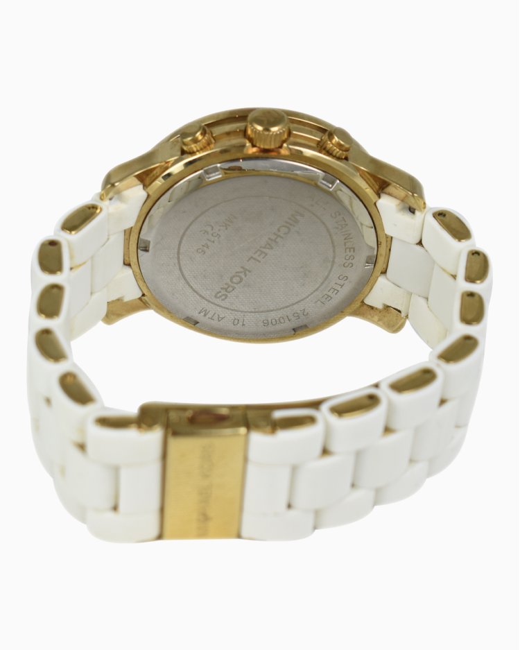 Relógio Michael Kors Original Branco MK-5145 Feminino