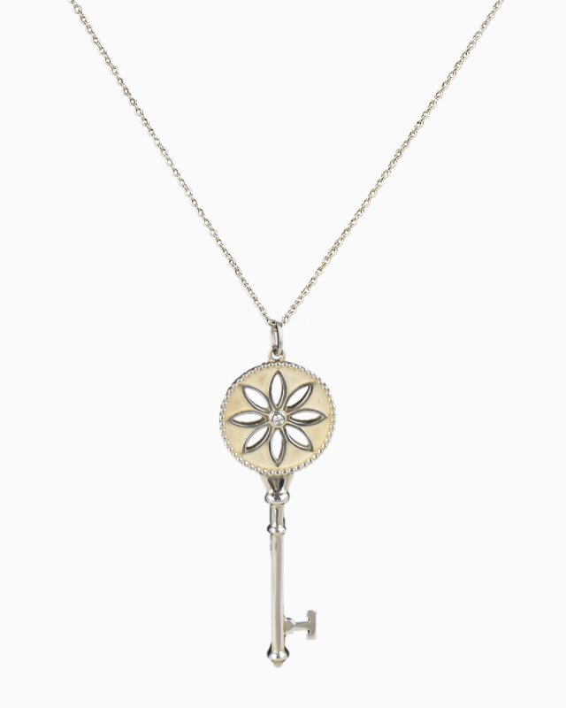 Colar Tiffany & Co. Original Sterling Daisy Key Prateado Feminino