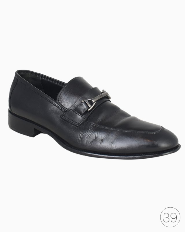 Sapato Hugo Boss Original Couro Escovado Preto Masculino