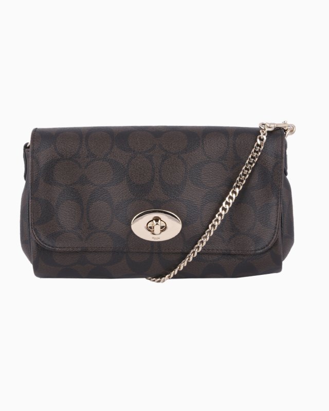 Bolsa Coach Original Ruby Signature Mini Marrom Feminina