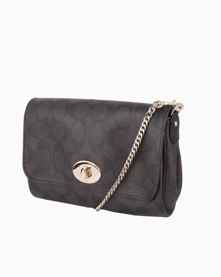 Bolsa Coach Original Ruby Signature Mini Marrom Feminina