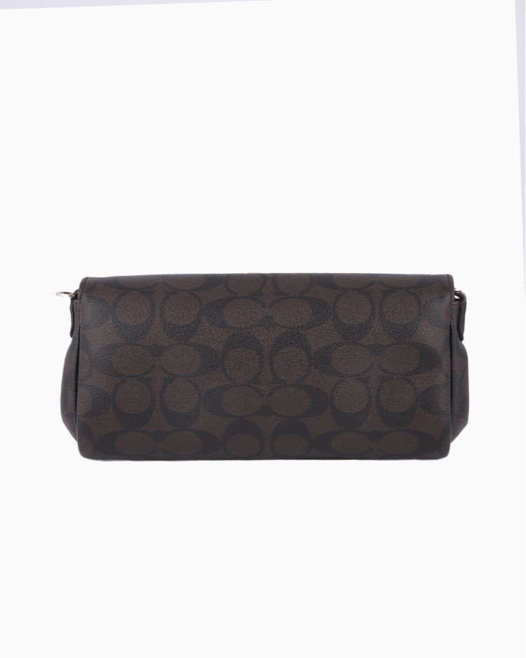 Bolsa Coach Original Ruby Signature Mini Marrom Feminina