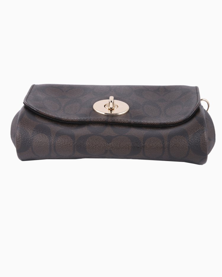 Bolsa Coach Original Ruby Signature Mini Marrom Feminina