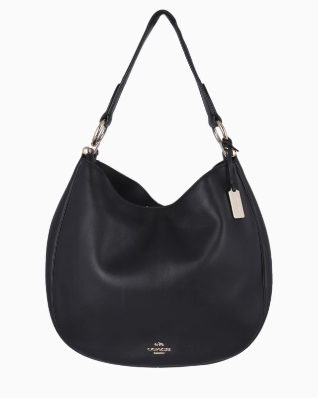 Bolsa Coach Original Sutton Hobo Leather Preta Feminina