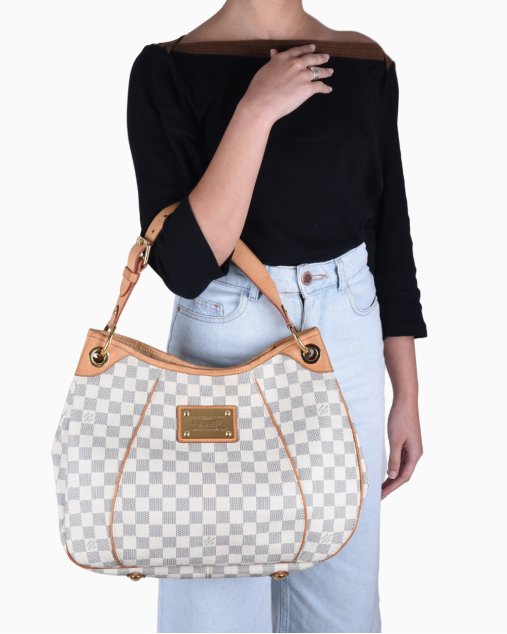 Bolsa Louis Vuitton Original Galliera GM Damier Azur Feminina