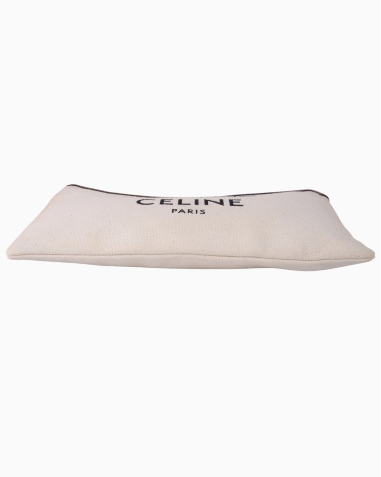 Pasta Celine Original Logo Canvas Off White Feminina