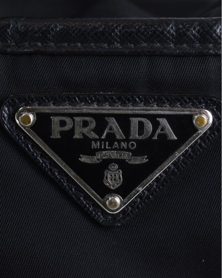 Pasta Prada Original Saffiano Nylon Preta Masculina