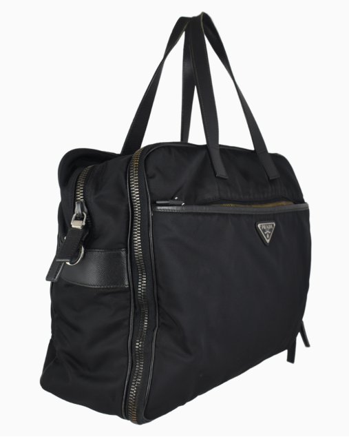 Pasta Prada Original Saffiano Nylon Preta Masculina