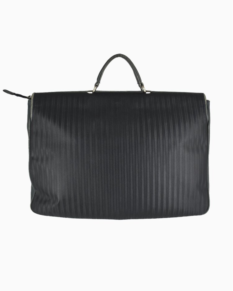 Pasta Fendi Original Vintage Couro Verde e Preta Masculina