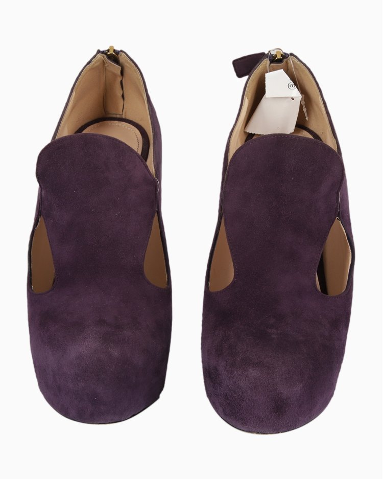 Sapato Prada Original Camurça Roxo Feminino
