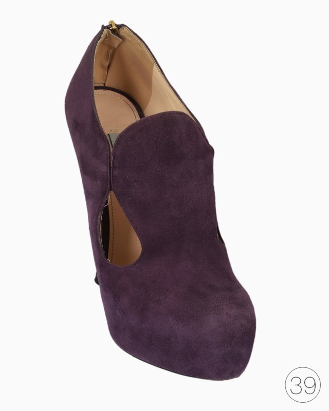 Sapato Prada Original Camurça Roxo Feminino