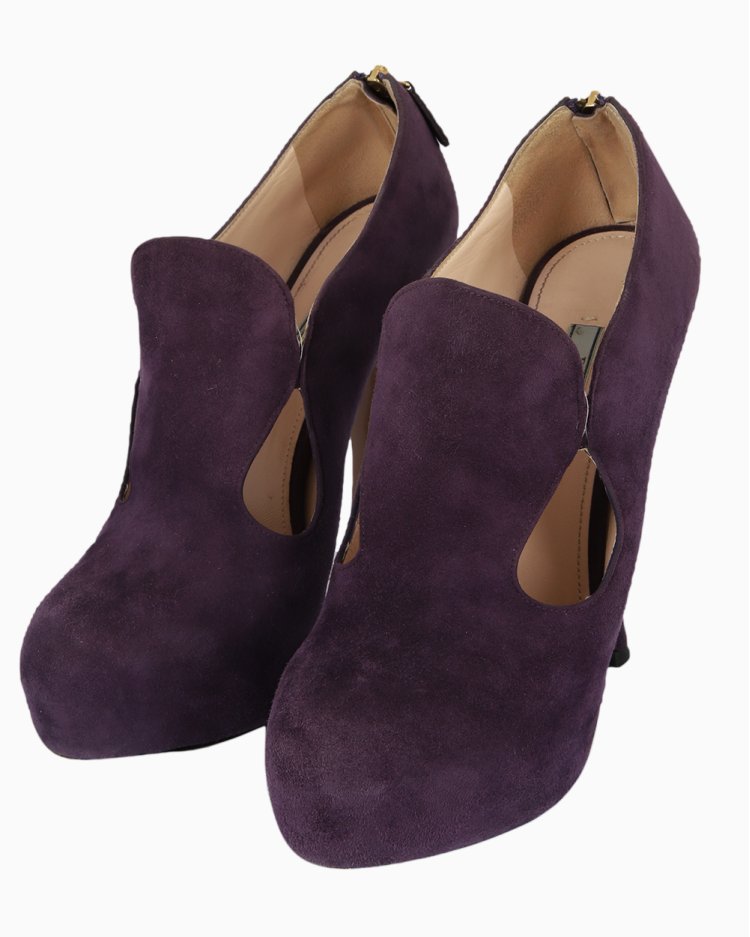 Sapato Prada Original Camurça Roxo Feminino