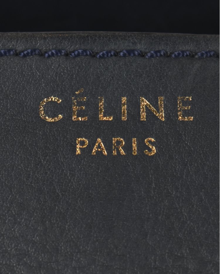 Bolsa Celine Original Mini Luggage Azul Petróleo Feminina