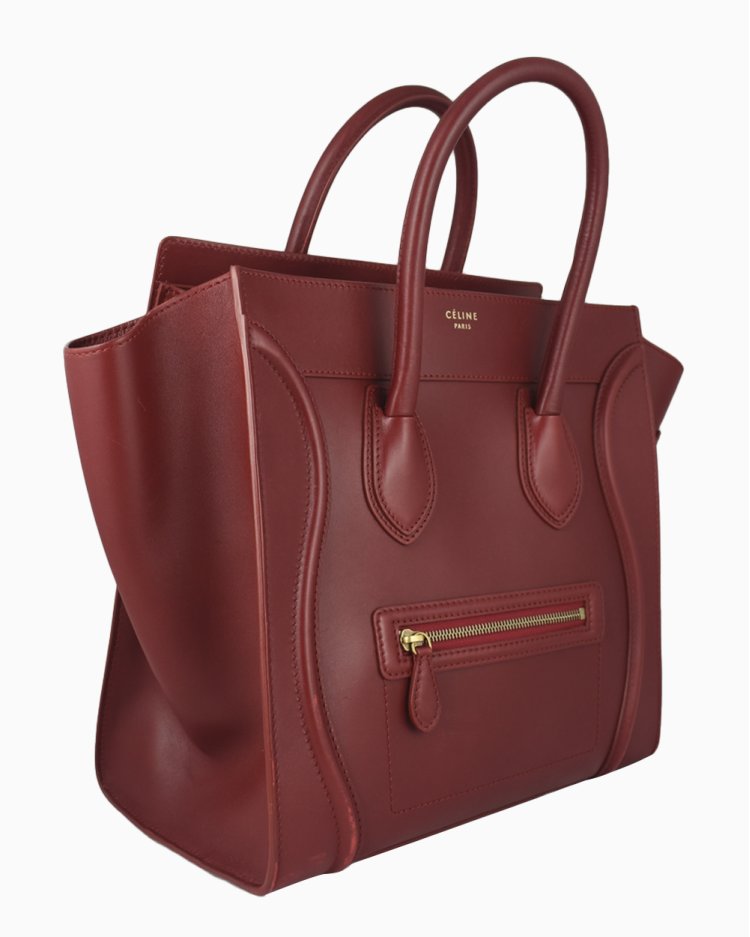 Bolsa Celine Original Luggage Mini Tote Vermelha Feminina