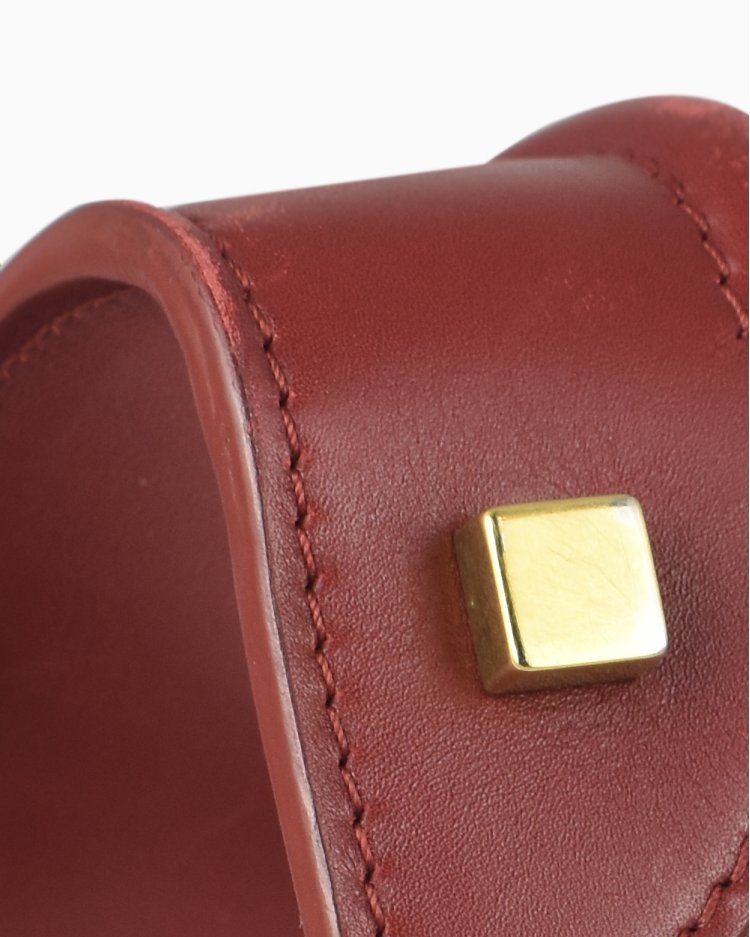Bolsa Celine Original Luggage Mini Tote Vermelha Feminina